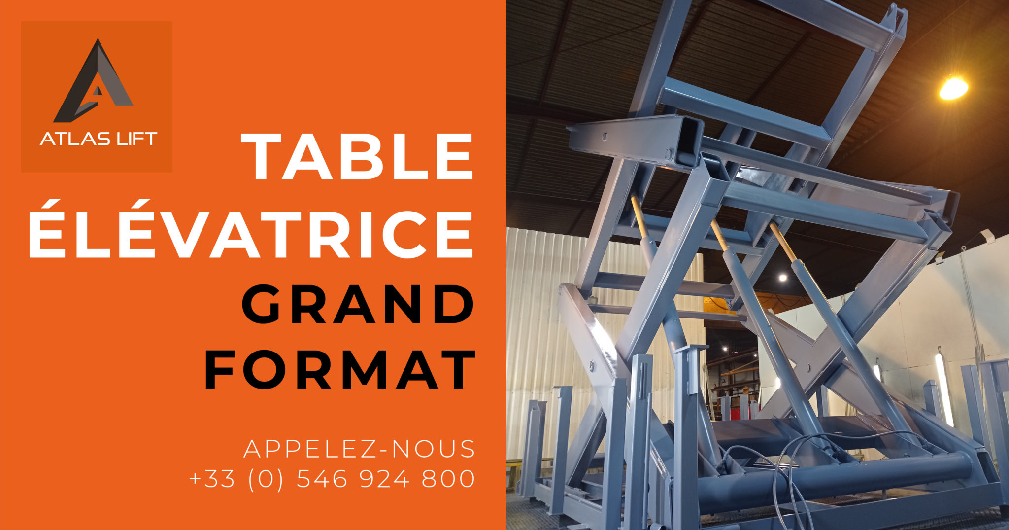 Table élévatrice grand format – ATLAS LIFT